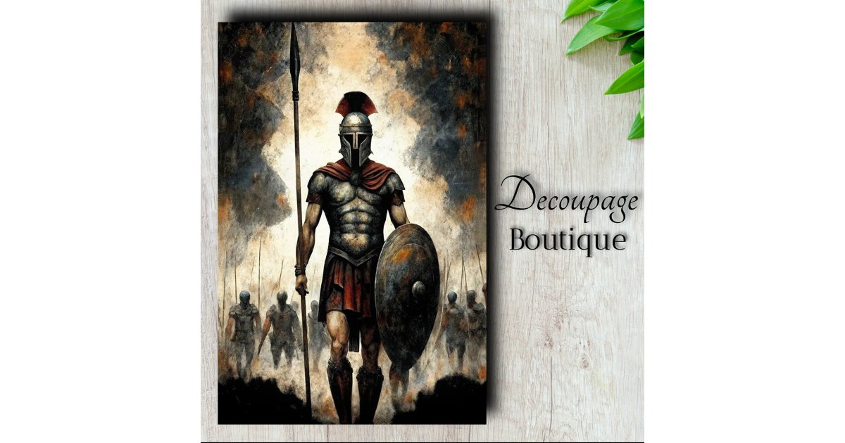 Spartan Decoupage Tissue Paper | Zazzle