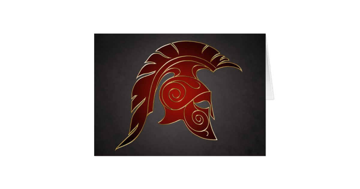 Spartan Greek Warrior Card | Zazzle