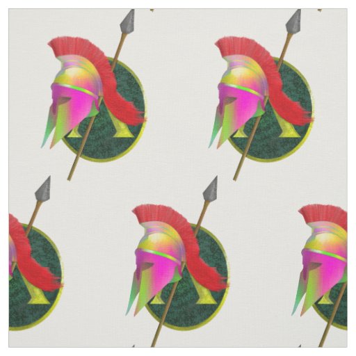 Spartan Or Greek Warrior Fabric | Zazzle