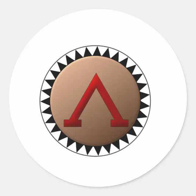 Spartan Shield Stickers | Zazzle