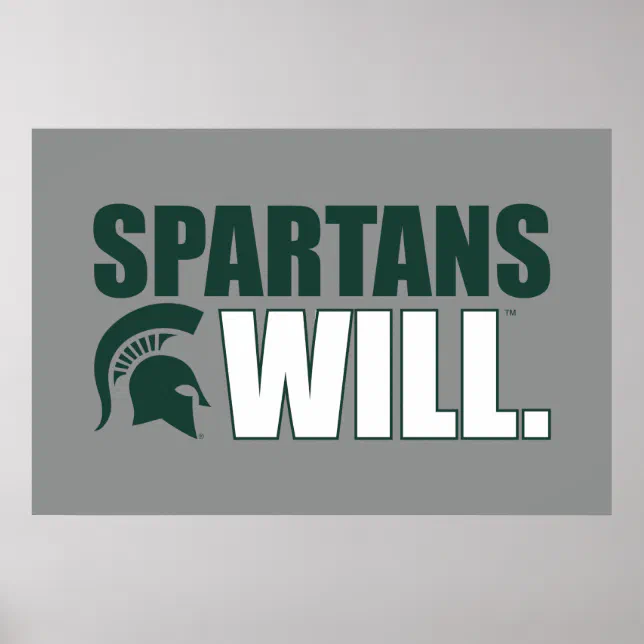Spartans Will Poster | Zazzle