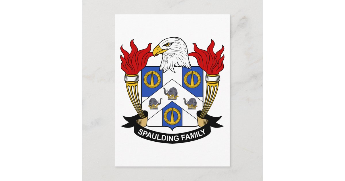 Spaulding Family Crest Postcard | Zazzle