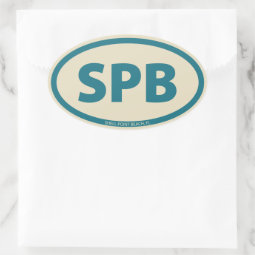 SPB Oval Oval Sticker | Zazzle