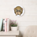 Speak No Evil Monkey - Emoji Large Clock | Zazzle