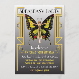 Speakeasy Invitations | Zazzle