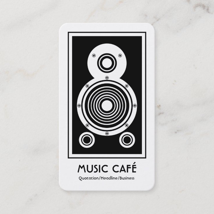 Speaker Business Card | Zazzle