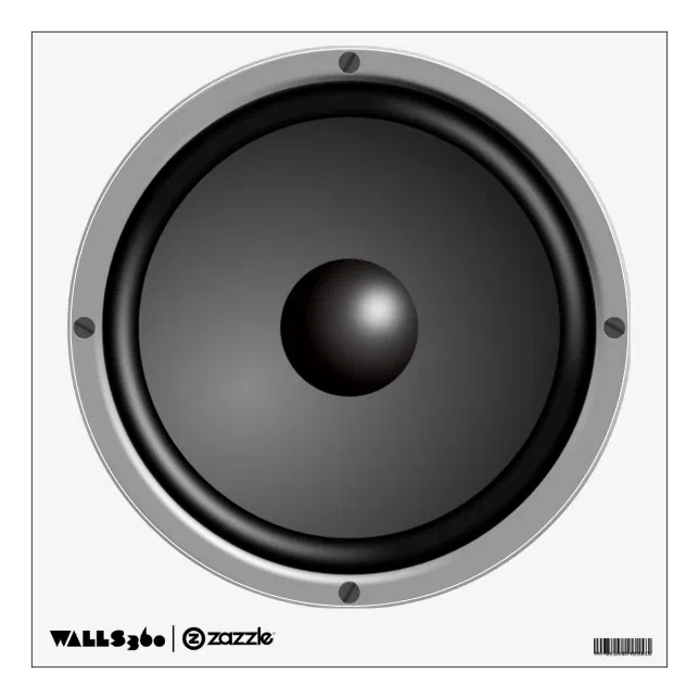 Speaker Wall Sticker | Zazzle