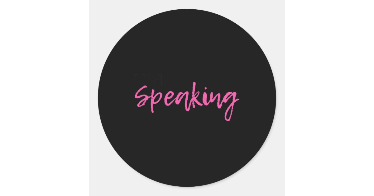 Speaking Quote Kamala Harris Joe Biden 2020 Presid Classic Round ...