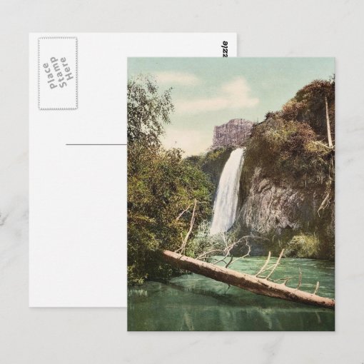 Spearfish Falls, South Dakota rare Photochrom Postcard | Zazzle