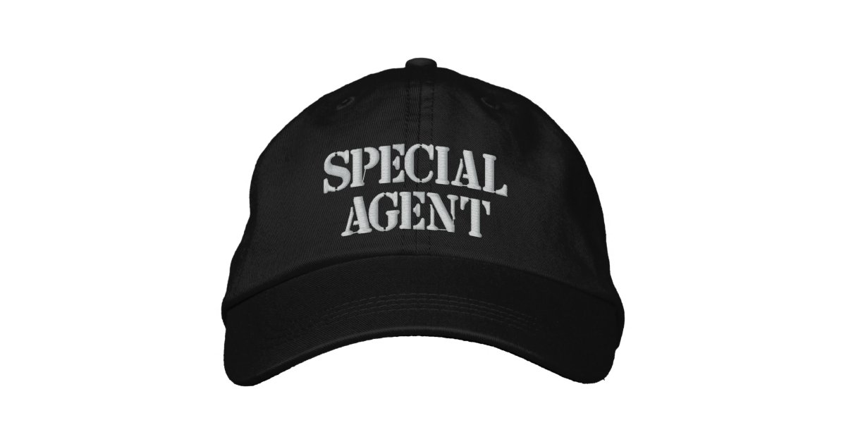 "SPECIAL AGENT" EMBROIDERED CAP | Zazzle