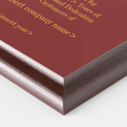 Special Commitment and Dedication Award Plaque | Zazzle