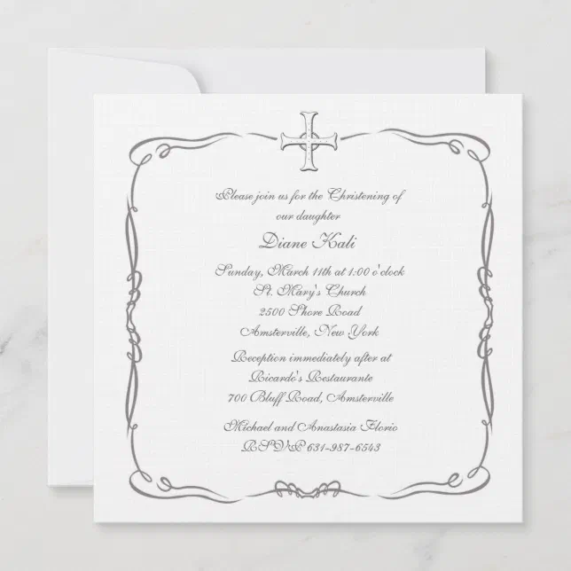 Special Cross Religious Invitation | Zazzle