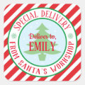 Special delivery Christmas sticker | Zazzle