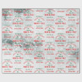 Special Delivery From The North Pole Snowy Icy Wrapping Paper | Zazzle