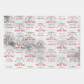 Special Delivery From The North Pole Snowy Icy Wrapping Paper Sheets ...