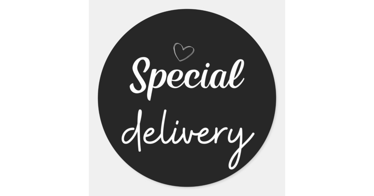 Special delivery label sticker | Zazzle