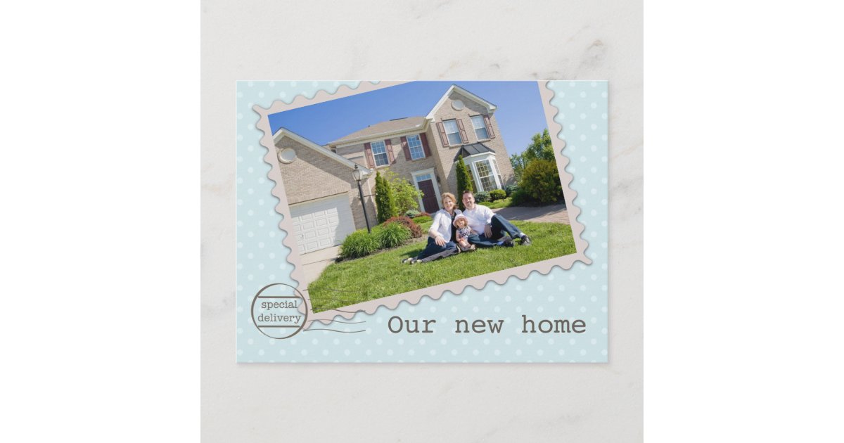 Special Delivery New Home Photo Postcard | Zazzle