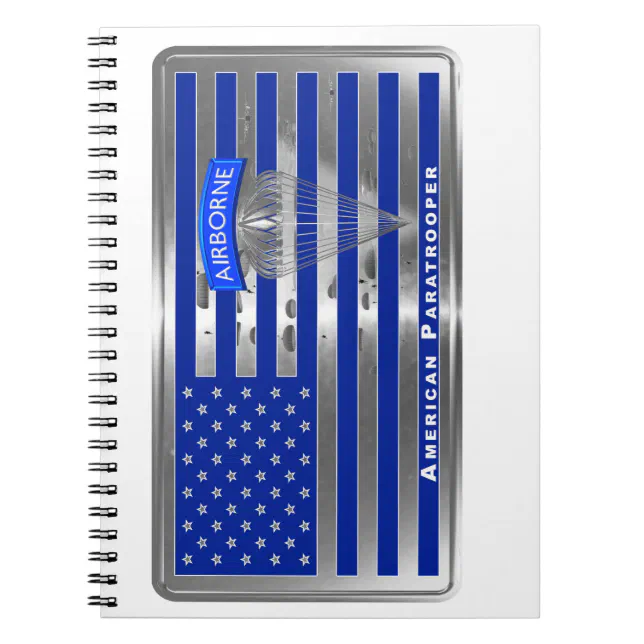 Special Designed American Paratrooper Flag Notebook | Zazzle