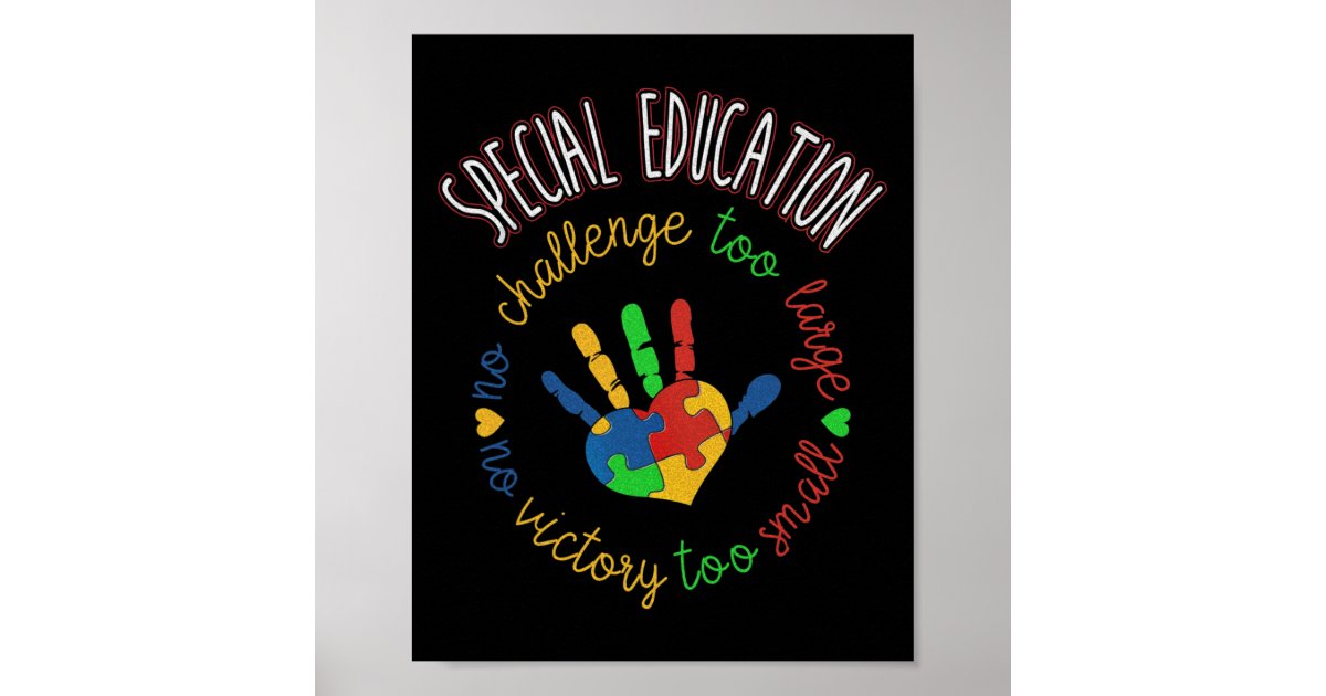 Special Education and Autism Awareness Teacher Poster | Zazzle