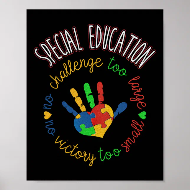 Special Education and Autism Awareness Teacher Poster | Zazzle