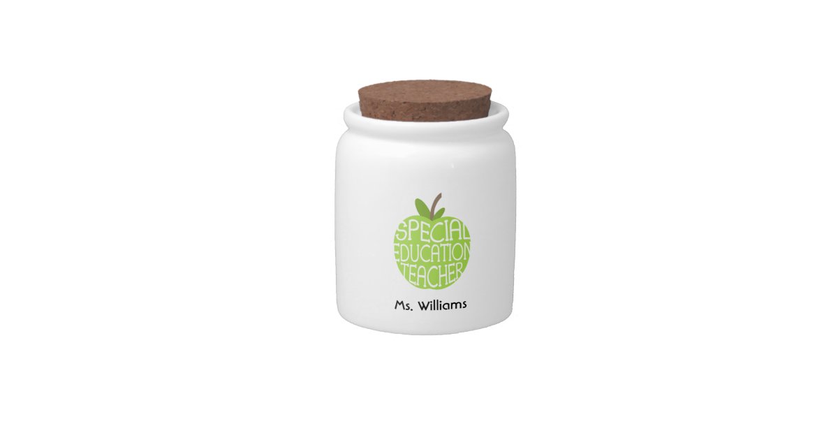 Special Education Teacher Candy Jar | Zazzle