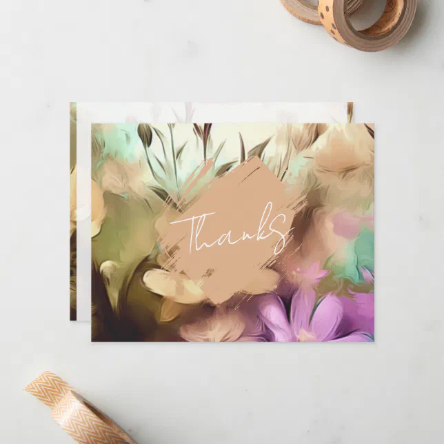 Special Floral Thank You Card | Zazzle
