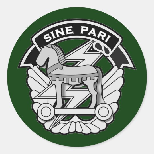 Special Forces Command DUI - Sine Pari Classic Round Sticker | Zazzle.com