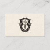 Special Forces Green Berets Rangers SFG SF Patch Business Card | Zazzle