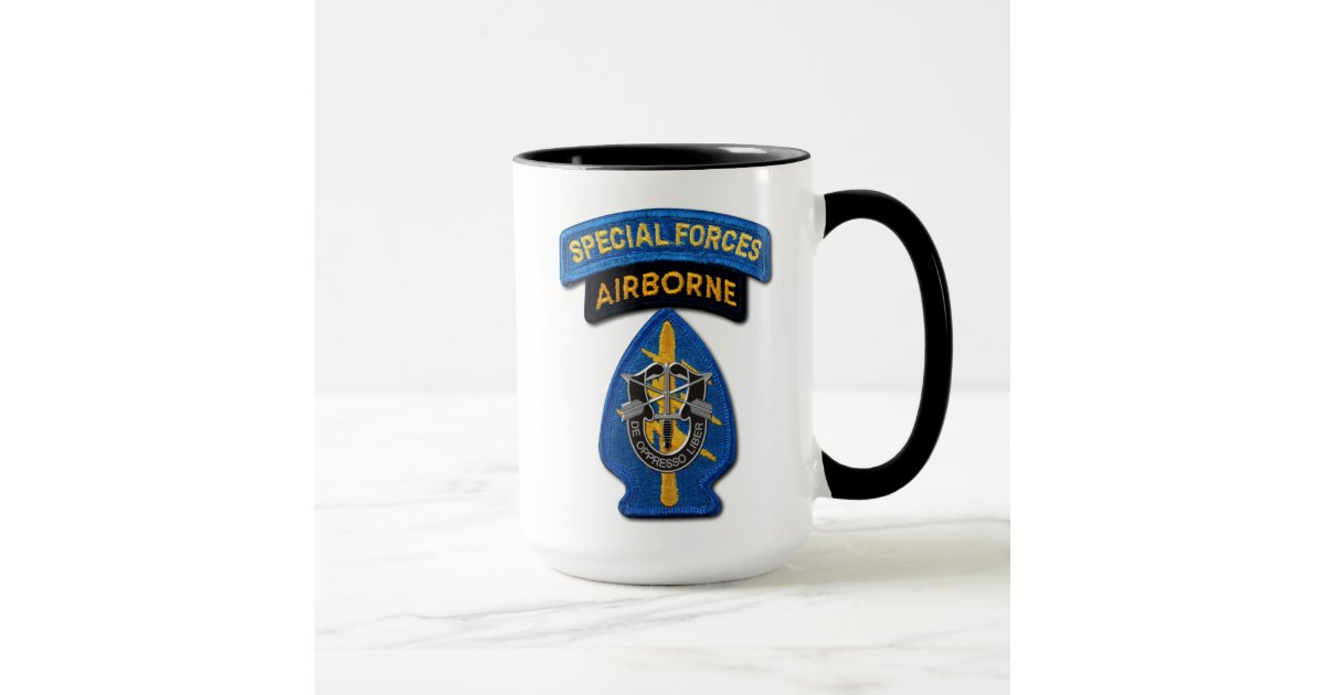 Special Forces Green Berets Veterans Patch Cup | Zazzle