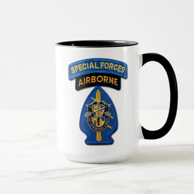 Special Forces Green Berets Veterans Patch Cup | Zazzle