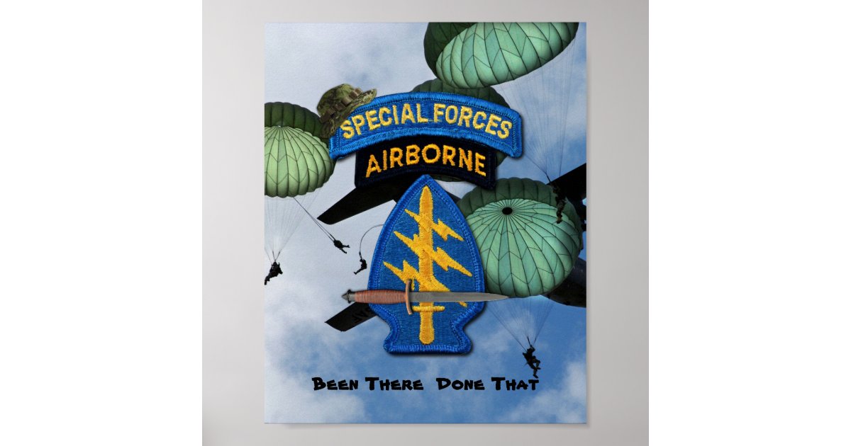 Special Forces Group Green Berets SFG SF Vets Poster | Zazzle