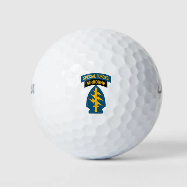 Special Forces insignia Airborne Tab Golf Balls | Zazzle