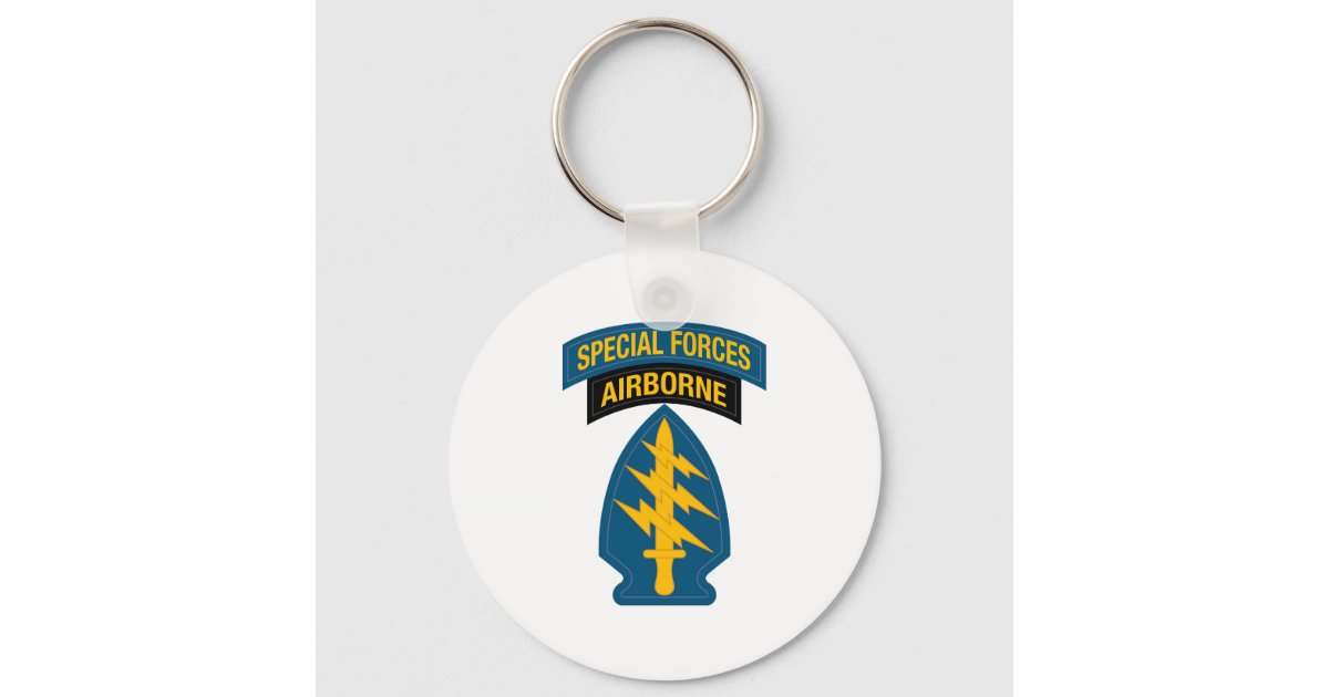 Special Forces insignia Airborne Tab Keychain | Zazzle