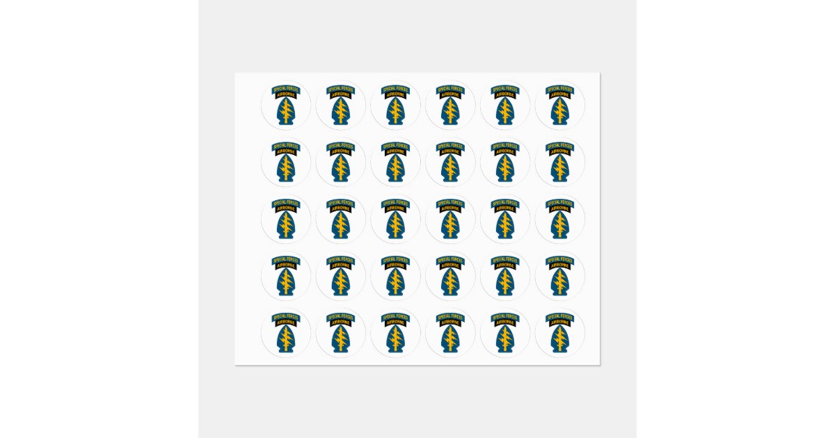 Special Forces insignia Airborne Tab Kids' Labels | Zazzle