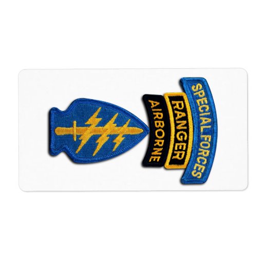 Special Forces Rangers SF SFG SOF Veterans Patch Label | Zazzle