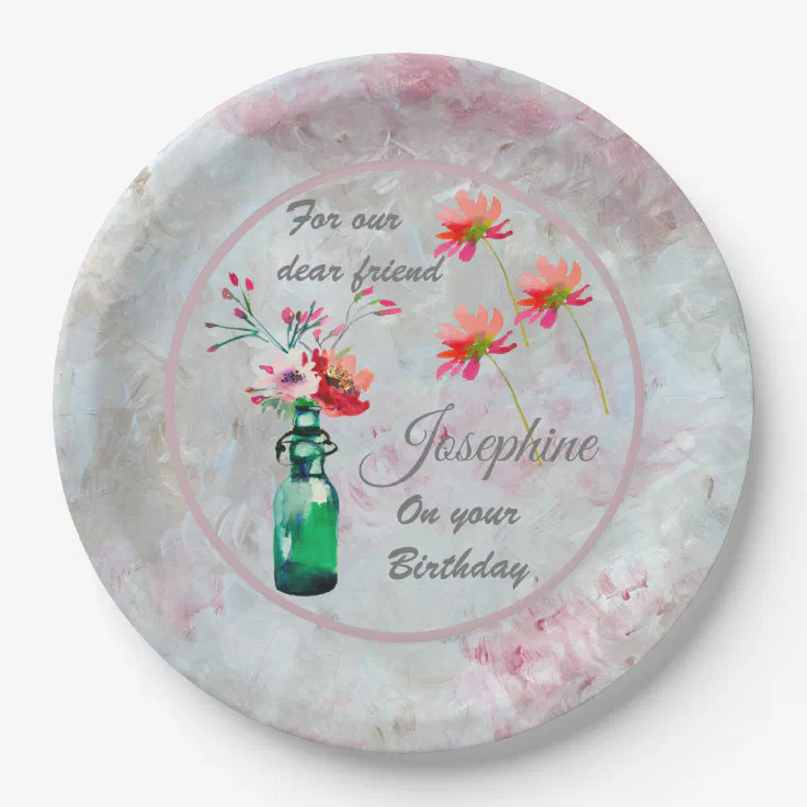 Special Friend Birthday Party Paper Plate | Zazzle