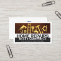 Special Gold Handyman Tools On Timber Business Card | Zazzle