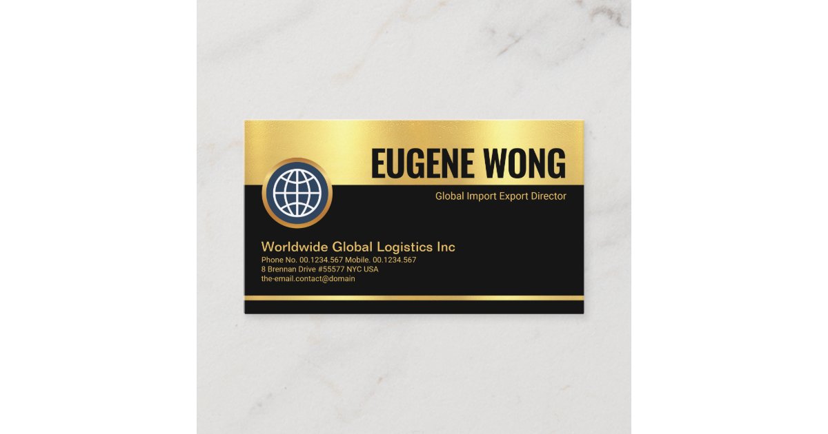 special gold layer ceo founder business card | Zazzle