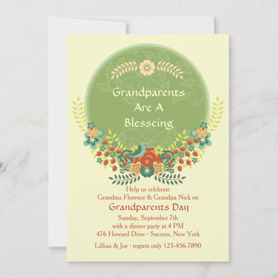 Special Grandparents Day Invitation | Zazzle