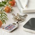 Special keychain with British Colors Design | Zazzle