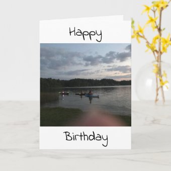 SPECIAL LAKE EFFECT WITH BIRTHDAY WISHES FOR YOU CARD | Zazzle