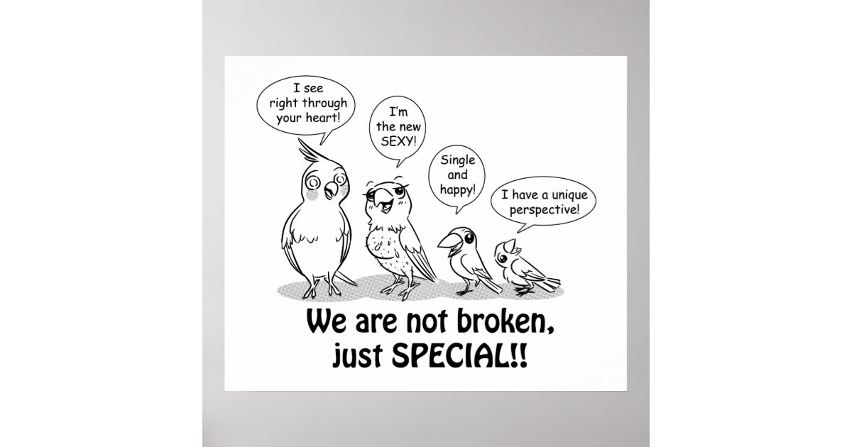 Special need birds poster | Zazzle