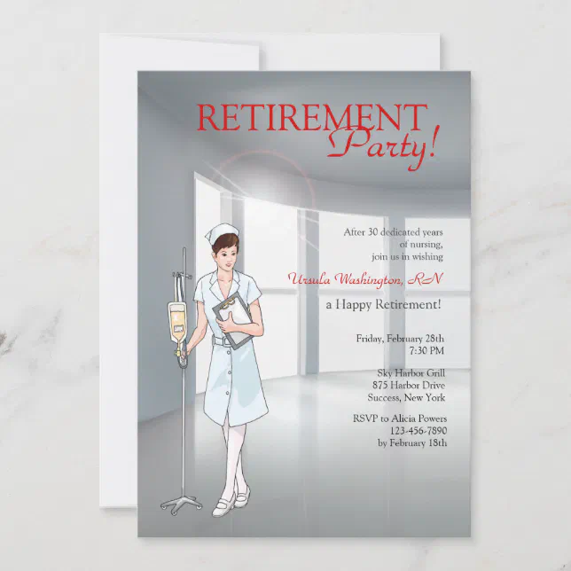 Special Nurse Retirement Party Invitation | Zazzle