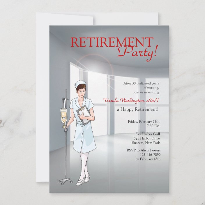 Special Nurse Retirement Party Invitation | Zazzle.com