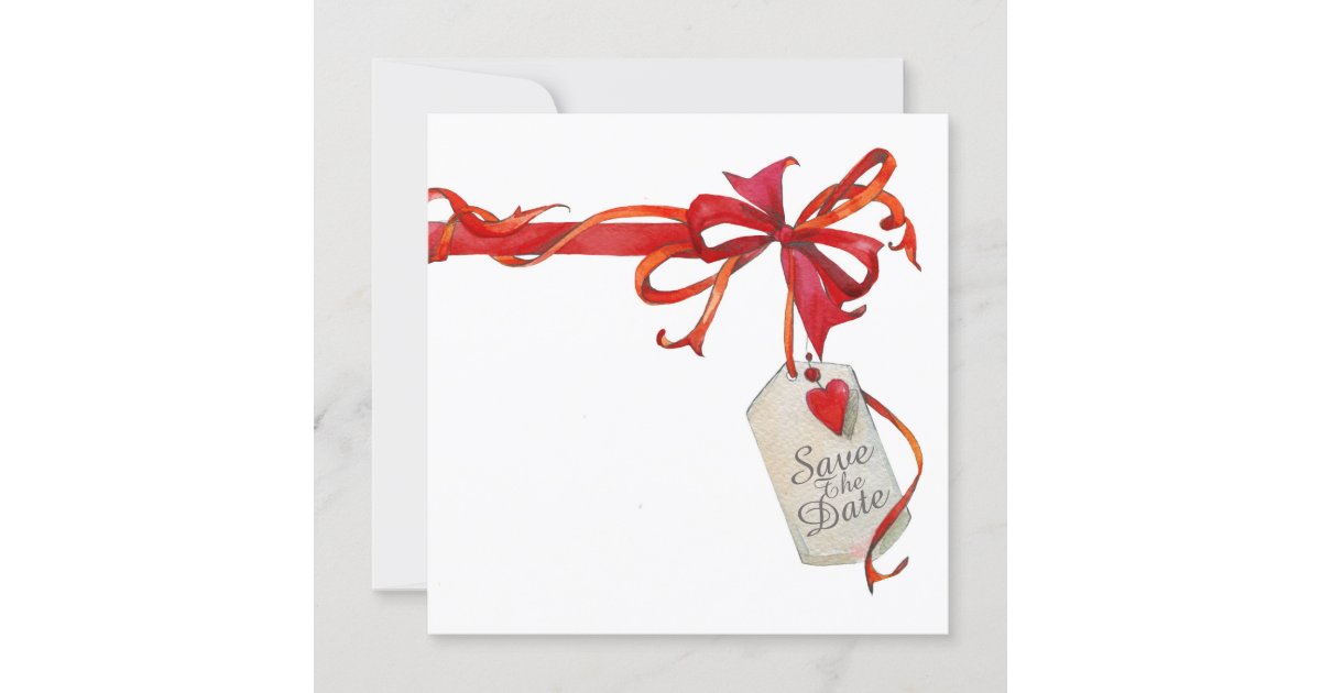 Special Occasion Red Ribbon and Rose Invitation | Zazzle