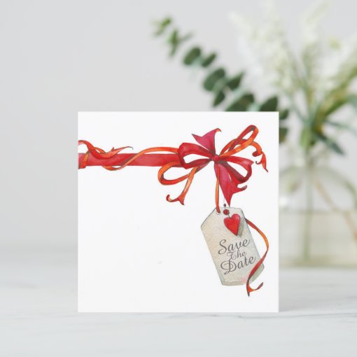 Special Occasion Red Ribbon and Rose Invitation | Zazzle