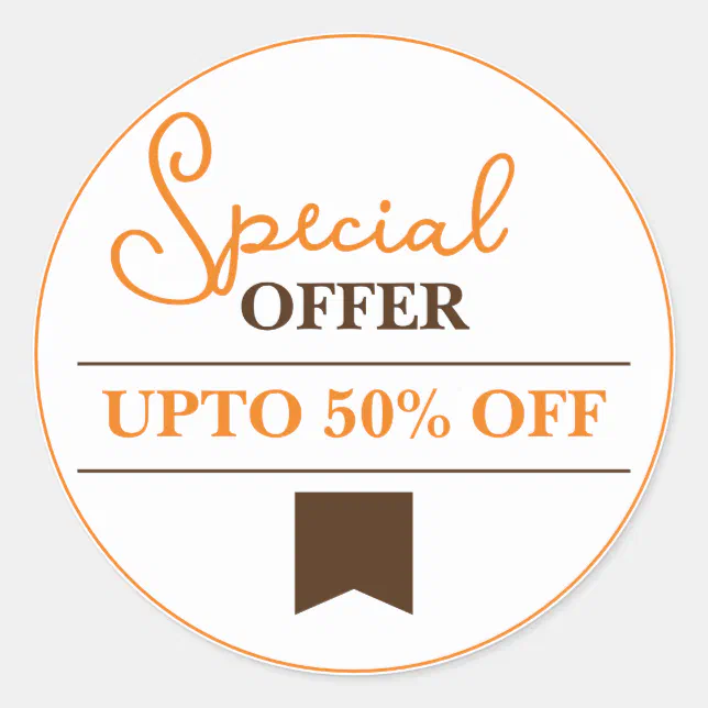 Special Offer Custom Product Label Sticker | Zazzle
