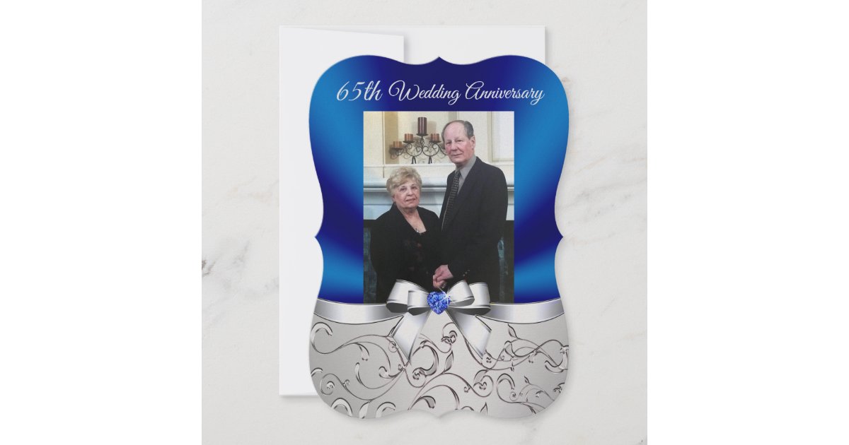 Special Order Debbie, 65th Anniversary Photo Card | Zazzle
