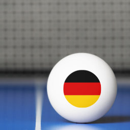 Special ping pong ball with Flag of Germany | Zazzle