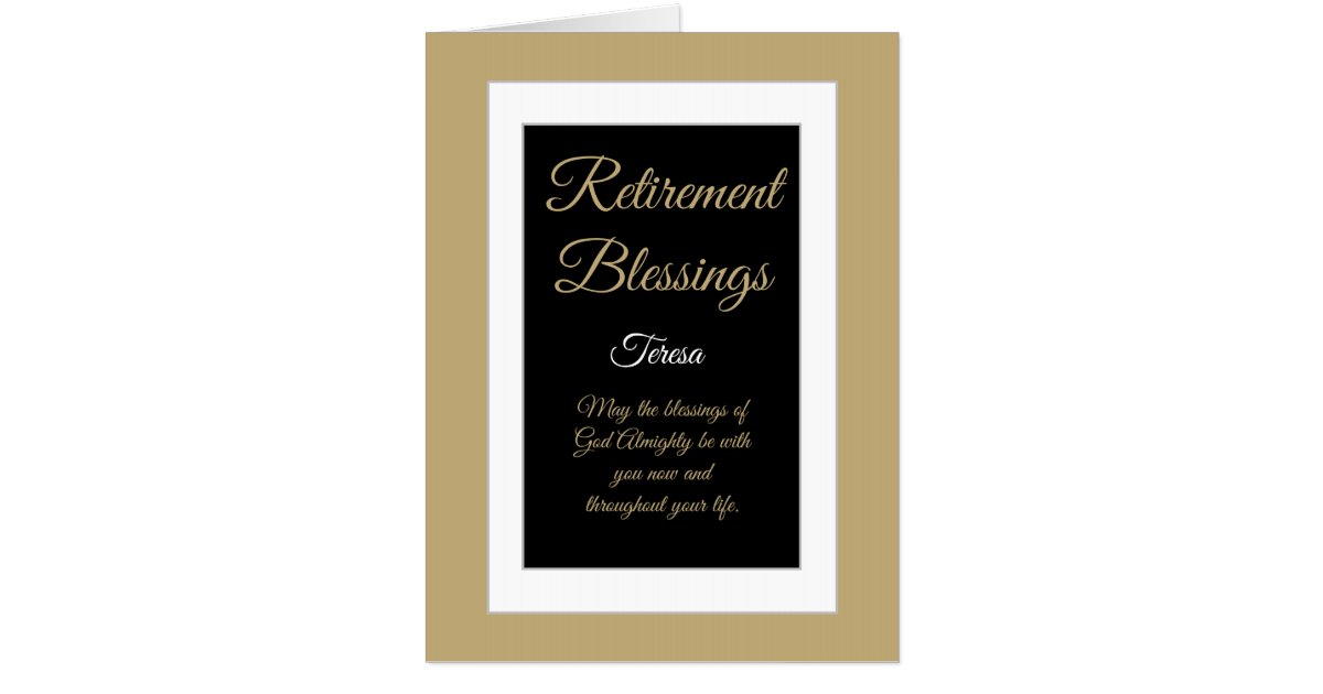 Special Retirement blessings Big card | Zazzle